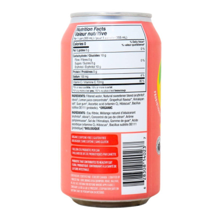 Cove Zero Sugar Probiotic Soda Grapefruit at NaturaMarket