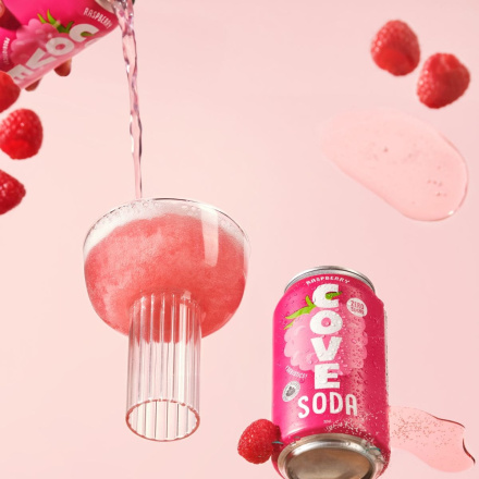 Cove Zero Sugar Probiotic Soda Raspberry at NaturaMarket