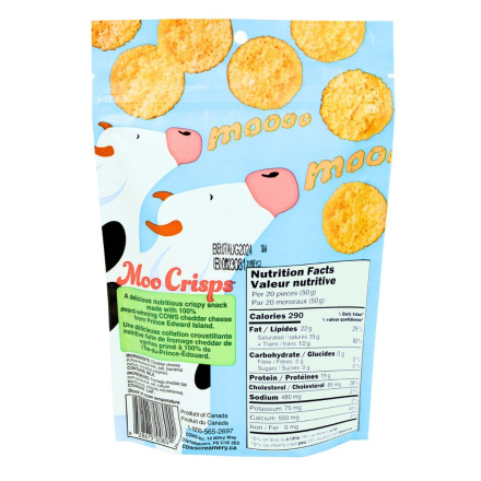 COWS Creamery Moo Crisps Baked Cheddar Cheese at NaturaMarket