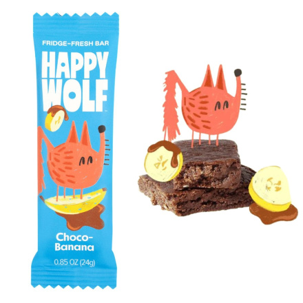 Happy Wolf Fridge-Fresh Snack Bars Choco-Banana at NaturaMarket