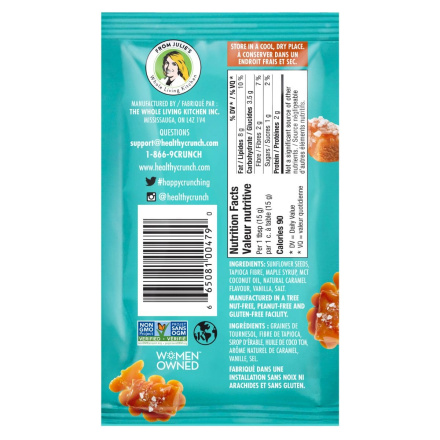 Healthy Crunch Salted Caramel Seed Butter Pouches at Natura Market