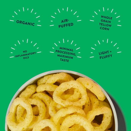 Lesser Evil Moonions Crunchy Organic Corn Rings at NaturaMarket
