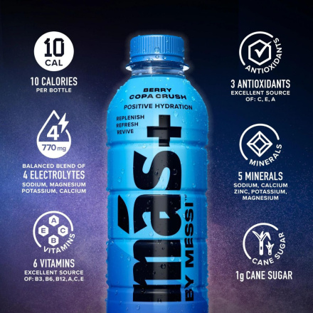 Mas+ By Messi Hydration Drink Berry Copa Crush at NaturaMarket