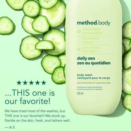 Method Plant-Based Body Wash Daily Zen at NaturaMarket