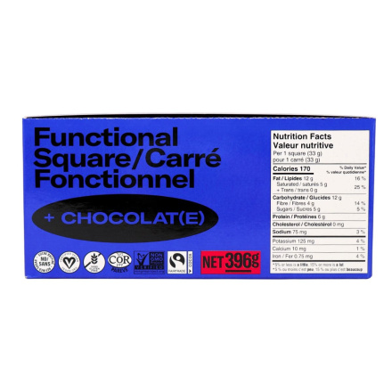 Mid-Day Squares Functional Chocolate Bar Crunchy Peanut at NaturaMarket