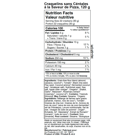 Hu Grain-Free Crackers Pizza at NaturaMarket