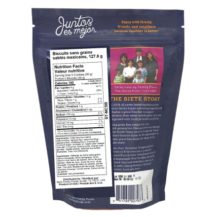 Siete Grain Free Cookies Mexican Shortbread at Natura Market