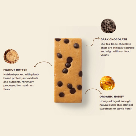 Perfect Bar Protein Bar Snack Size Chocolate Chip Peanut Butter at ...