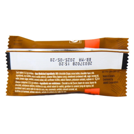 Awake Chocolate Caffeinated Milk Chocolate Caramel Bars at NaturaMarket