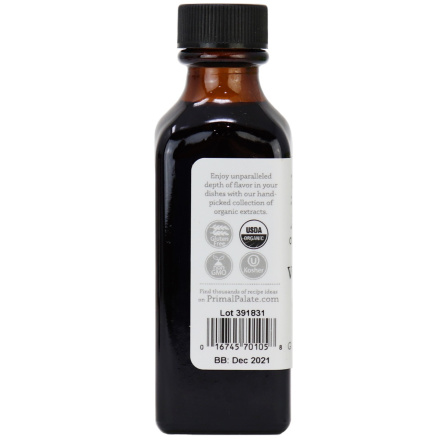 Primal Palate Organic Vanilla Extract - Gluten Free, Non-GMO