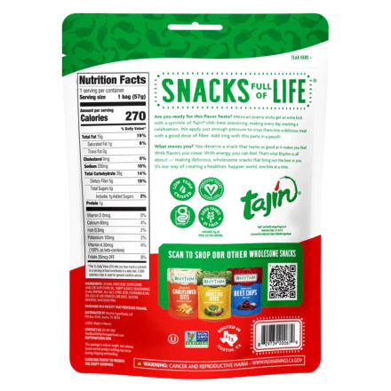 Rhythm Superfoods Jicama Sticks With Tajin at NaturaMarket
