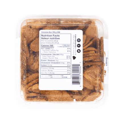 ShaSha Co. Snap Cookies Cinnamon Bun at NaturaMarket
