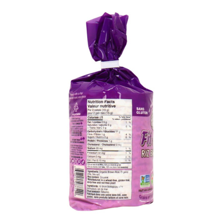 Smartbite Organic Thin Brown Rice Cakes Chia at NaturaMarket