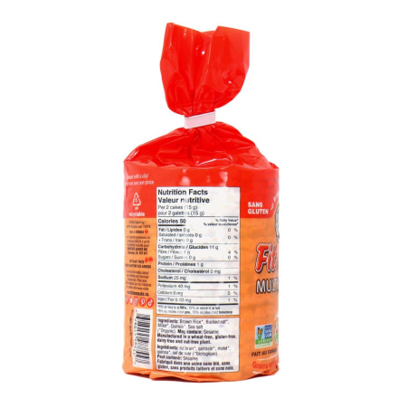 Smartbite Organic Thin Brown Rice Cakes Multigrain at NaturaMarket
