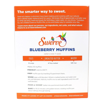 Swerve Sweets Keto Muffin Mix Blueberry at Natura Market