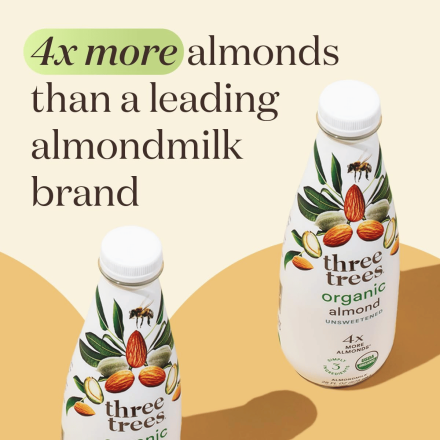 Three Trees Organic Almond Milk Unsweetened at NaturaMarket