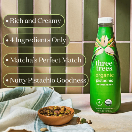 Three Trees Organic Pistachio Nutmilk Unsweetened at NaturaMarket