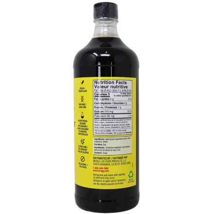 Buy Bragg Liquid Soy Seasoning with Aminos Online Canada - NaturaMarket.ca