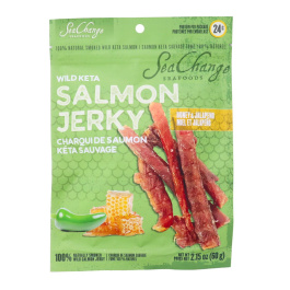 SeaChange Seafoods Wild Keta Salmon Jerky Honey & Jalapeno at Natura Market