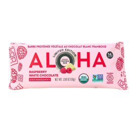 ALOHA Plant-Based Protein Bar White Chocolate Raspberry at NaturaMarket