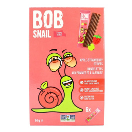 Bob Snail No Added Sugar Fruit Stripes Apple-Strawberry at NaturaMarket