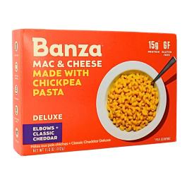 Banza Chickpea Pasta Elbows + Classic Cheddar Deluxe at NaturaMarket
