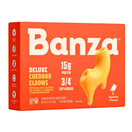 Banza Chickpea Pasta Elbows + Classic Cheddar Deluxe at NaturaMarket