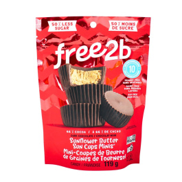 Free2b Dark Chocolate Sunflower Butter Mini Sun Cups at NaturaMarket