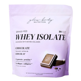 Glow Body Grass-Fed Whey Isolate + Collagen Protein Powder Chocolate at ...