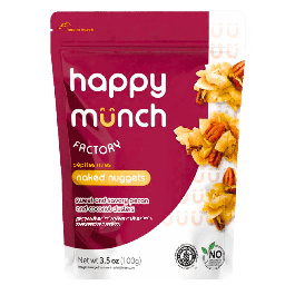 Happy Munch Factory Vegan Naked Nuggets Pecan and Coconut at NaturaMarket