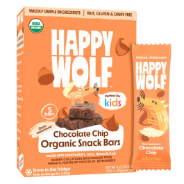Happy Wolf Allergen-Free Fridge-Fresh Snack Bars Chocolate Chip, 5 Bars