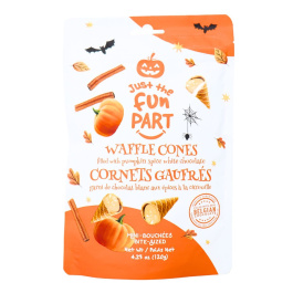 Just The Fun Part Waffle Cones Snack Pumpkin Spice at NaturaMarket