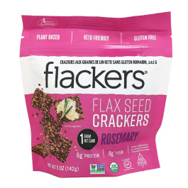 Flackers Gluten-Free Keto Flax Seed Crackers Rosemary in Canada | Vegan ...