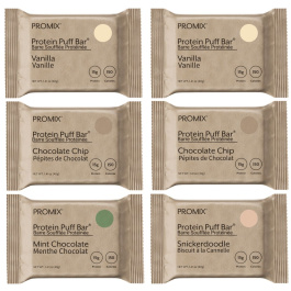 PROMIX Protein Puff Bar Variety Pack 6-Pack at NaturaMarket