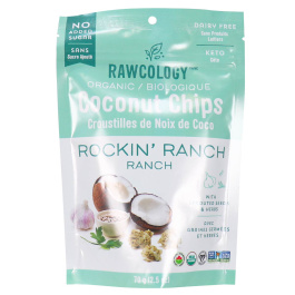 Rawcology Rockin’ Ranch Superfood Coconut Chips - Paleo, Keto