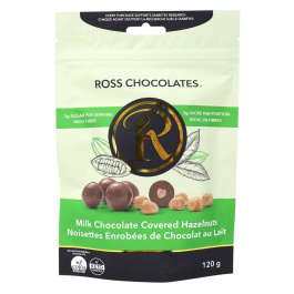 Ross Chocolates Milk Chocolate Covered Hazelnuts at NaturaMarket