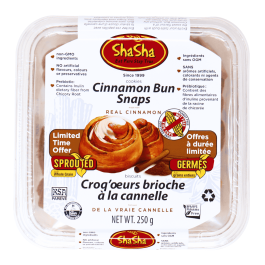 ShaSha Co. Snap Cookies Cinnamon Bun at NaturaMarket