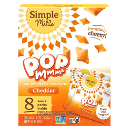 Simple Mills Cheddar Pop Mmms Baked Snack Crackers at NaturaMarket