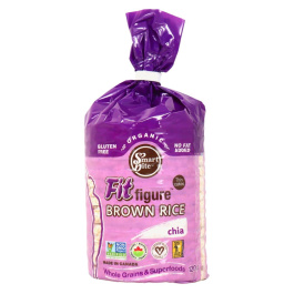 Smartbite Organic Thin Brown Rice Cakes Chia at NaturaMarket