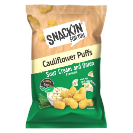 Snack’in For You Cauliflower Puffs Sour Cream Onion at Natura Market