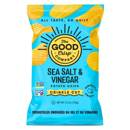 The Good Crisp Company Crinkle Cut Chips Sea Salt & Vinegar at NaturaMarket