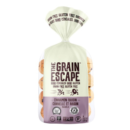The Grain Escape Grain-Free Gluten-Free Bagels Cinnamon Raisin at ...