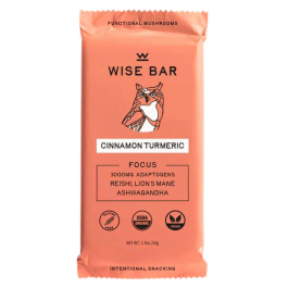 Wise Bar Organic Adaptogen Focus Bar Cinnamon Turmeric at Natura Market
